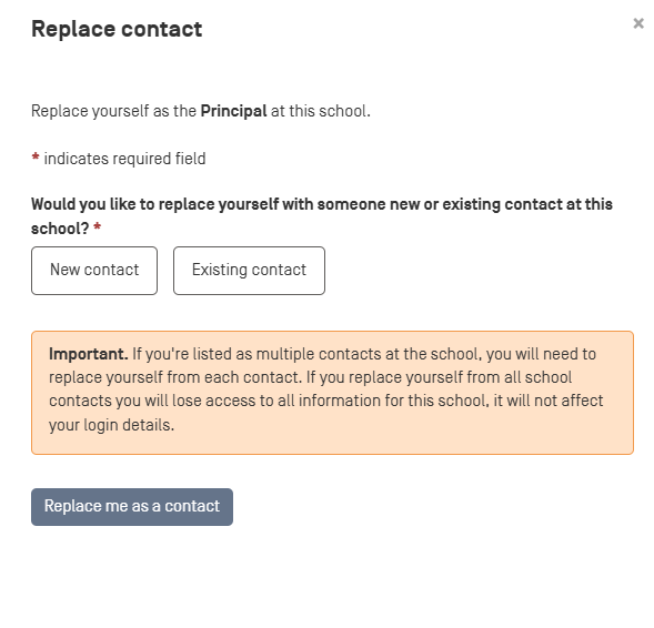How do I update contacts at my school, school address and facilities ...