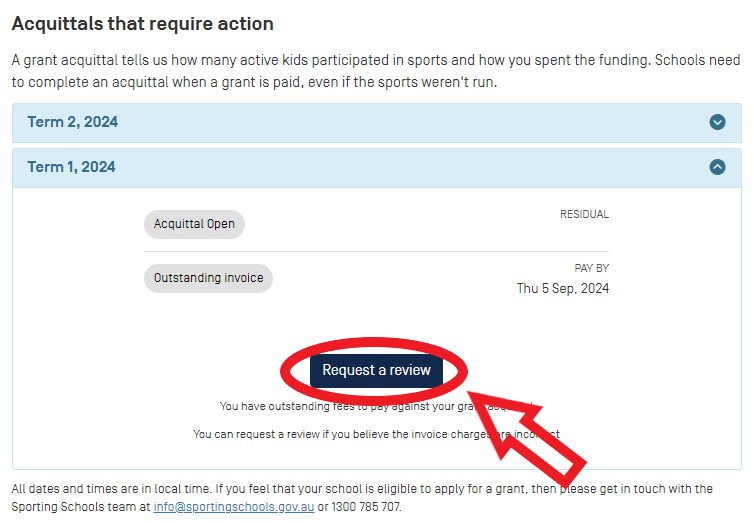 Request a review of an invoice (contest an invoice) – Sporting Schools ...