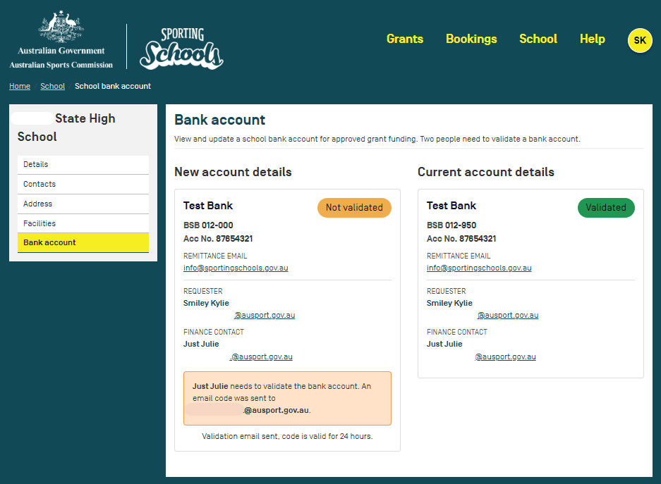 How do I check or update my school's bank details? – Sporting Schools ...