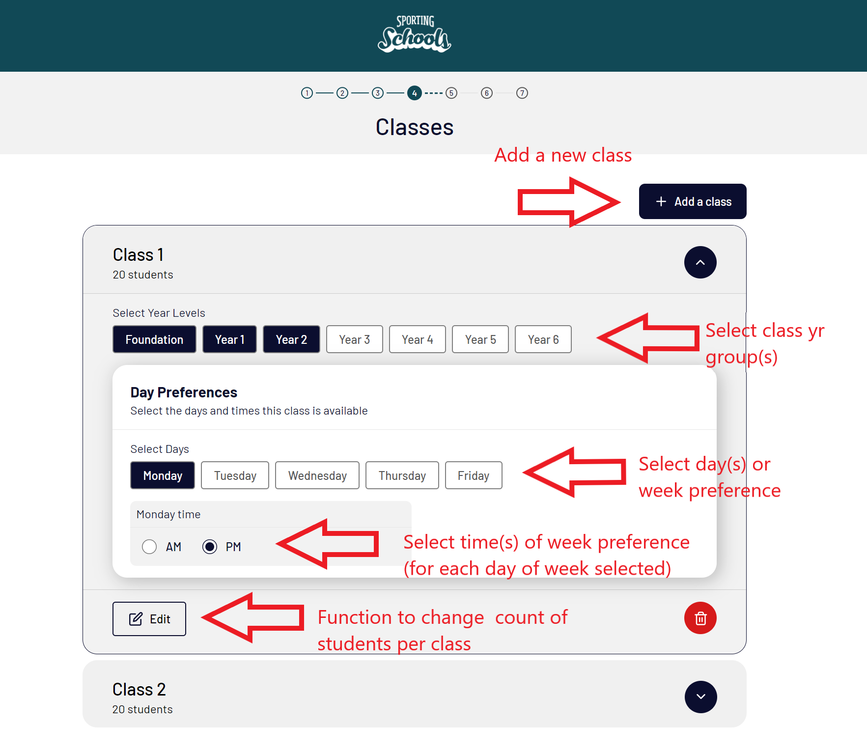 How to make a sports booking – Sporting Schools Help Centre